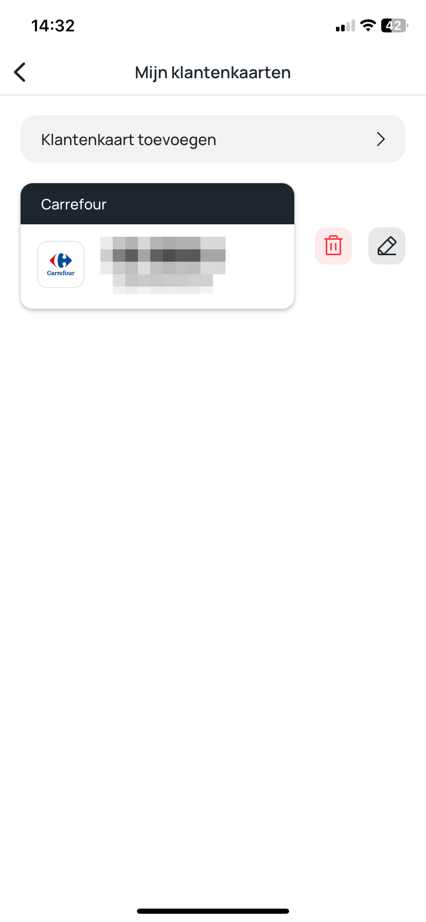 Hoe kan ik mijn Carrefour Bonus Card nummer toevoegen in de Carrefour ...